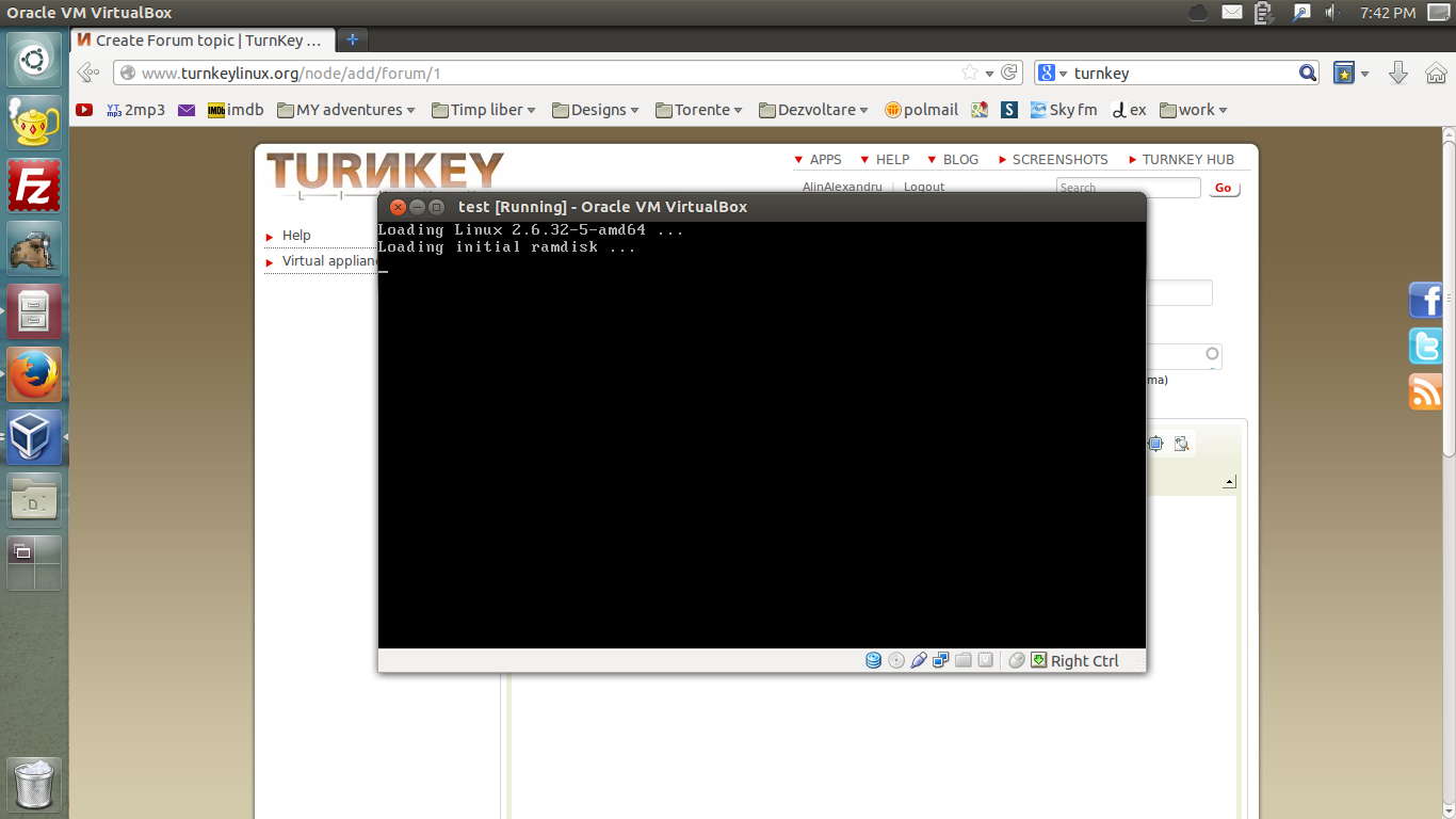 LAMP doesn't boot on VMVirtualBox 4.2.16 - loading initial ramdisk ...
